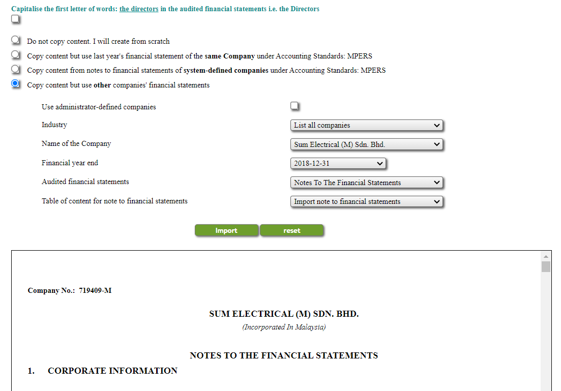 Note to Financial Statements – AuditSME E-Learning Portal